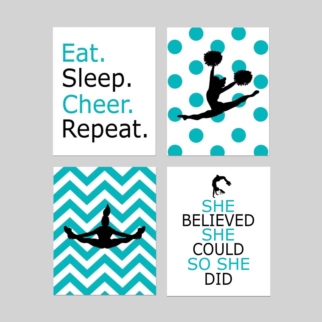 Cheerleader Room Decor, Cheerleader Gifts, Cheerleader Wall Art ...