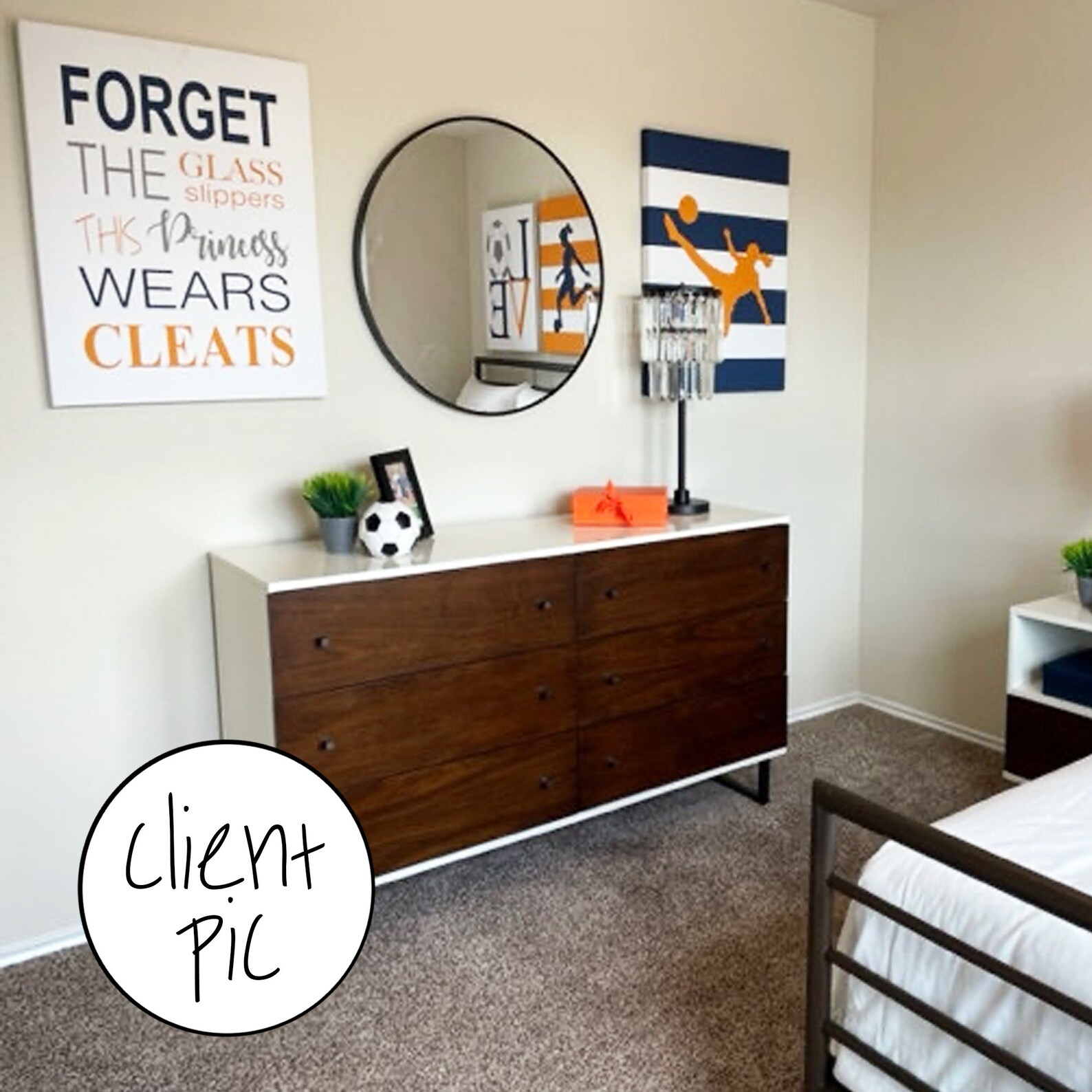 Girls Soccer Decor Soccer Decorations for Girls Room Decor - Etsy