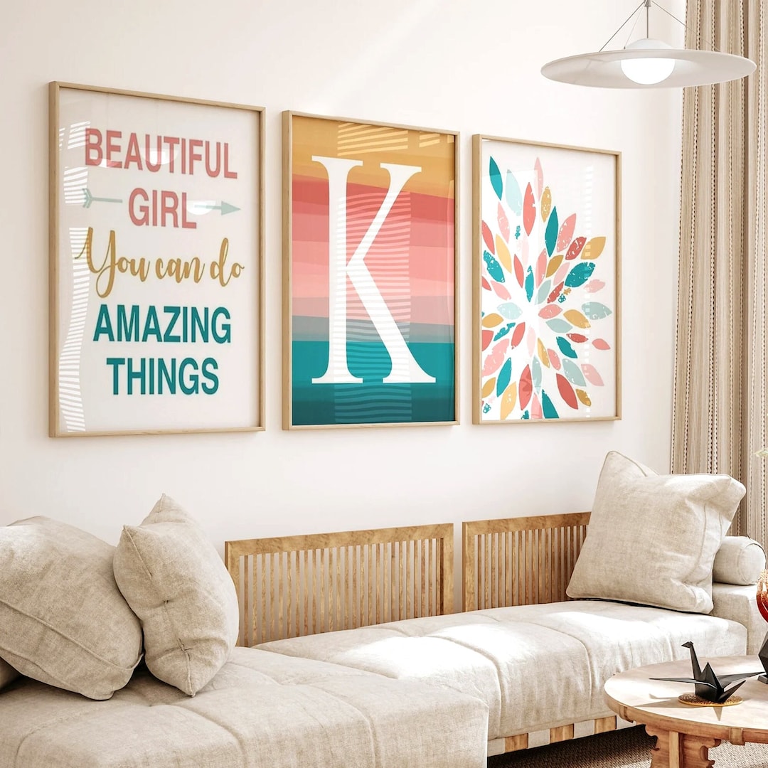 Girl Room Wall Art, Girl Room Art, Tween Girl Room Decor, Girl Bedroom ...