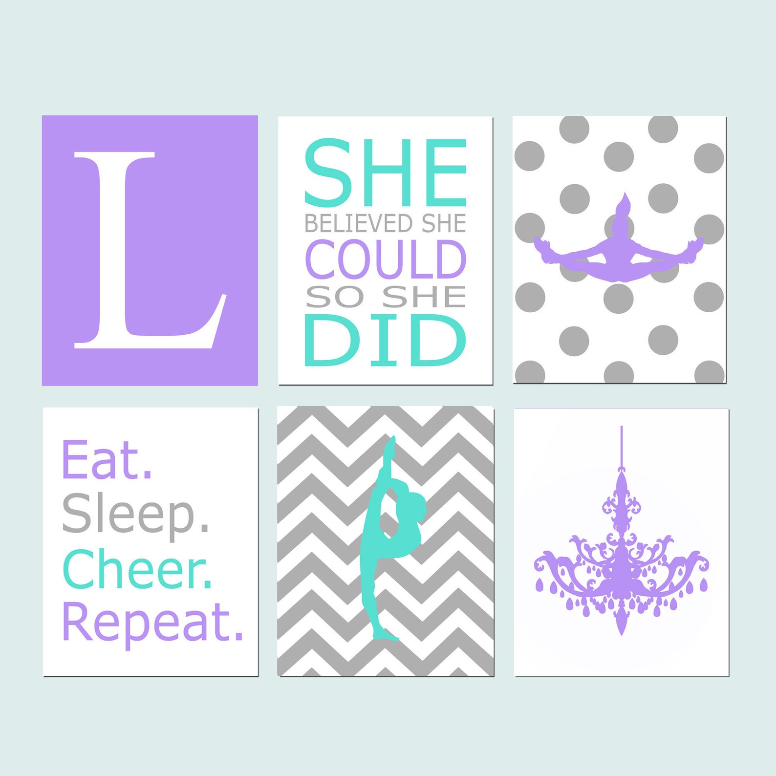 Cheerleader Wall Decor Cheer Room Decor Cheerleading Decor | Etsy