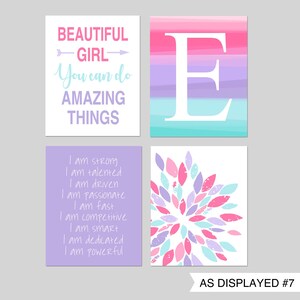 Girl Bedroom Decor, Tween Girl Room Decor, Quotes for Girls Room Art ...