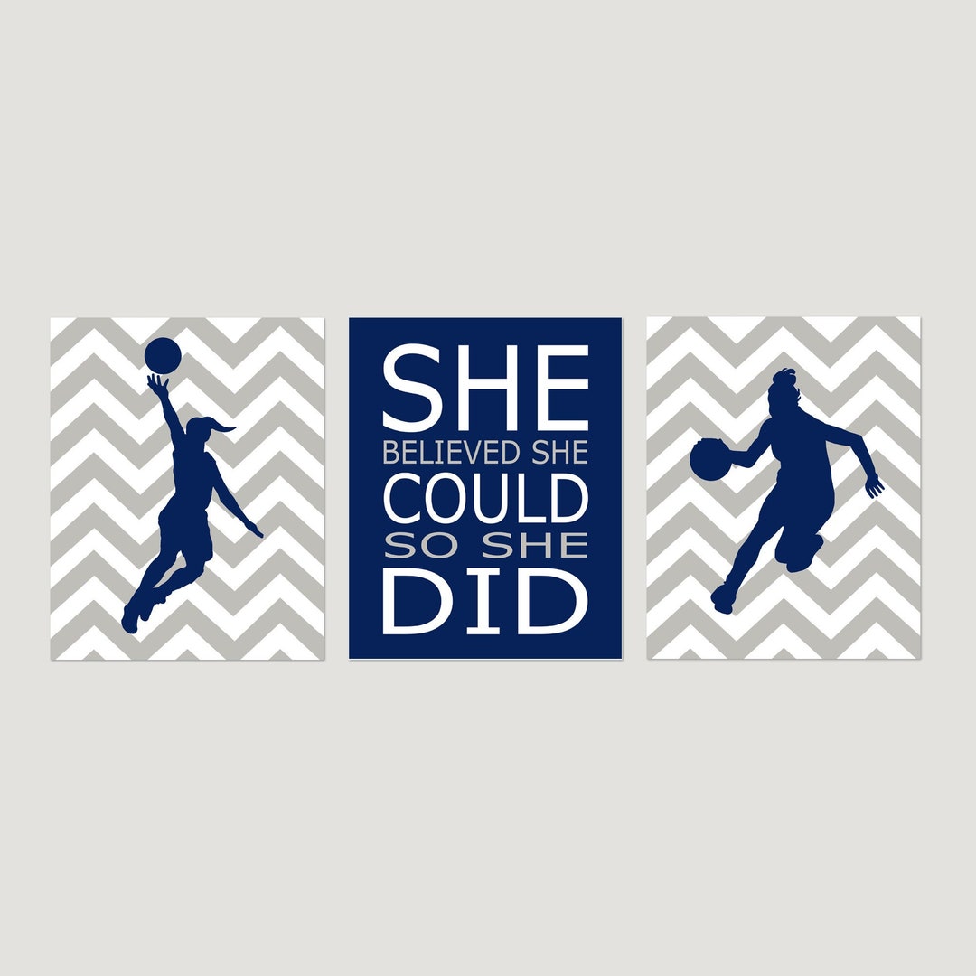 Girls Basketball Wall Art Girls Basketball Decor Girls - Etsy