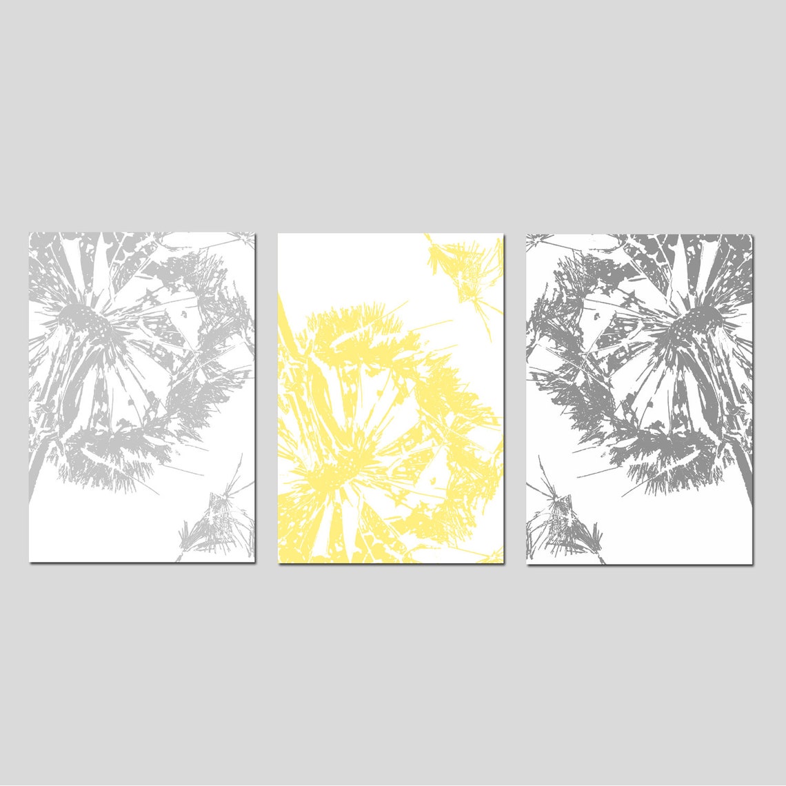 Dandelions Wall Art Dandelion Prints Abstract Dandelion Art - Etsy