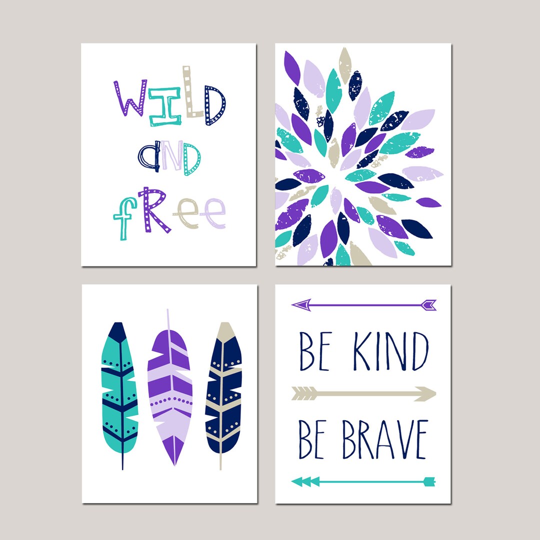 Wild and Free - Teen Girl Room Decor Tween Bedroom Decor Teen Girl Art ...