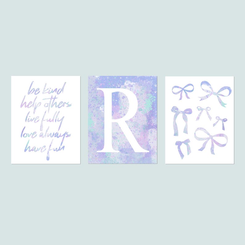 Coquette Room Decor Teen Girl, Preppy Room Decor Teens, Blue Bows Wall ...