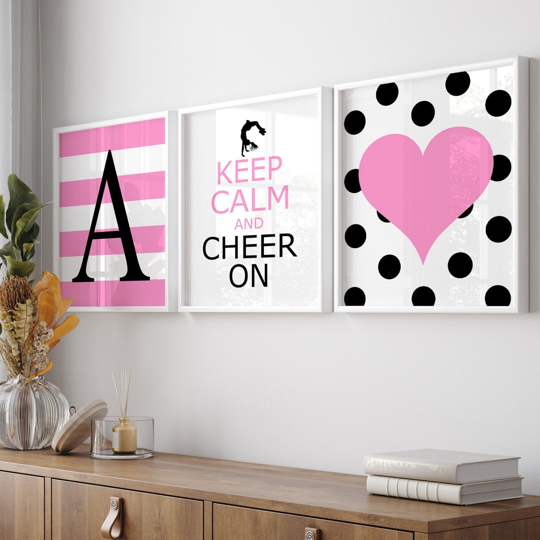 Cheerleading Gift, Cheerleader Room Decor, Cheerleading Art, Tween Girl ...