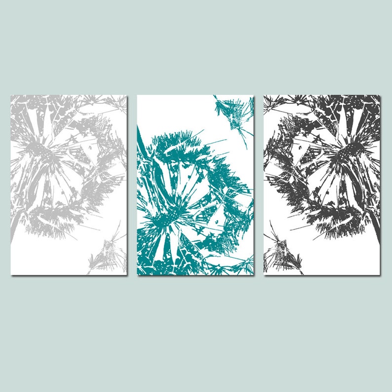 Dandelions Wall Art Dandelion Prints Abstract Dandelion Art - Etsy