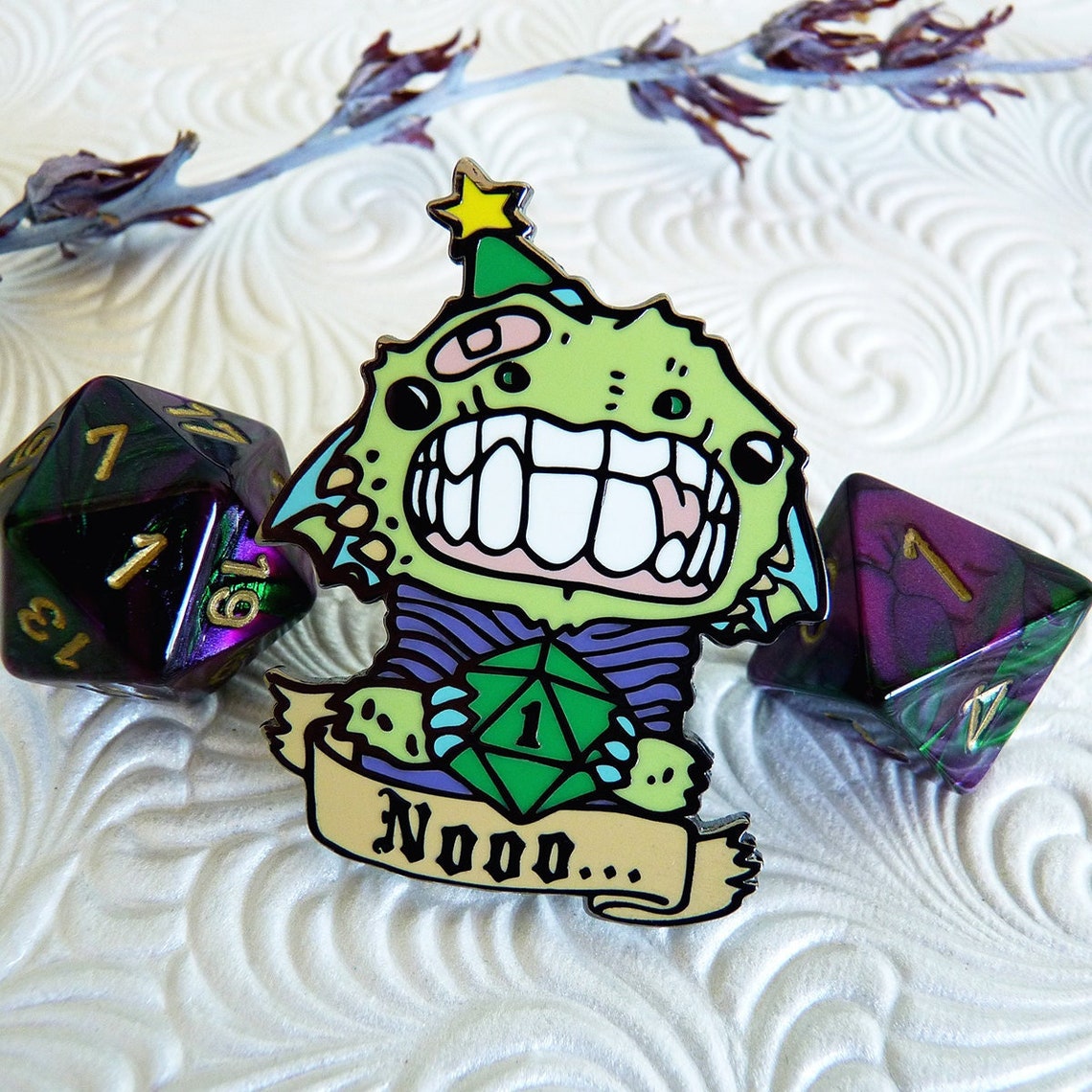Dnd Pin Dragon Pin Dnd Enamel Pin Dragon Gifts D20 Dice - Etsy