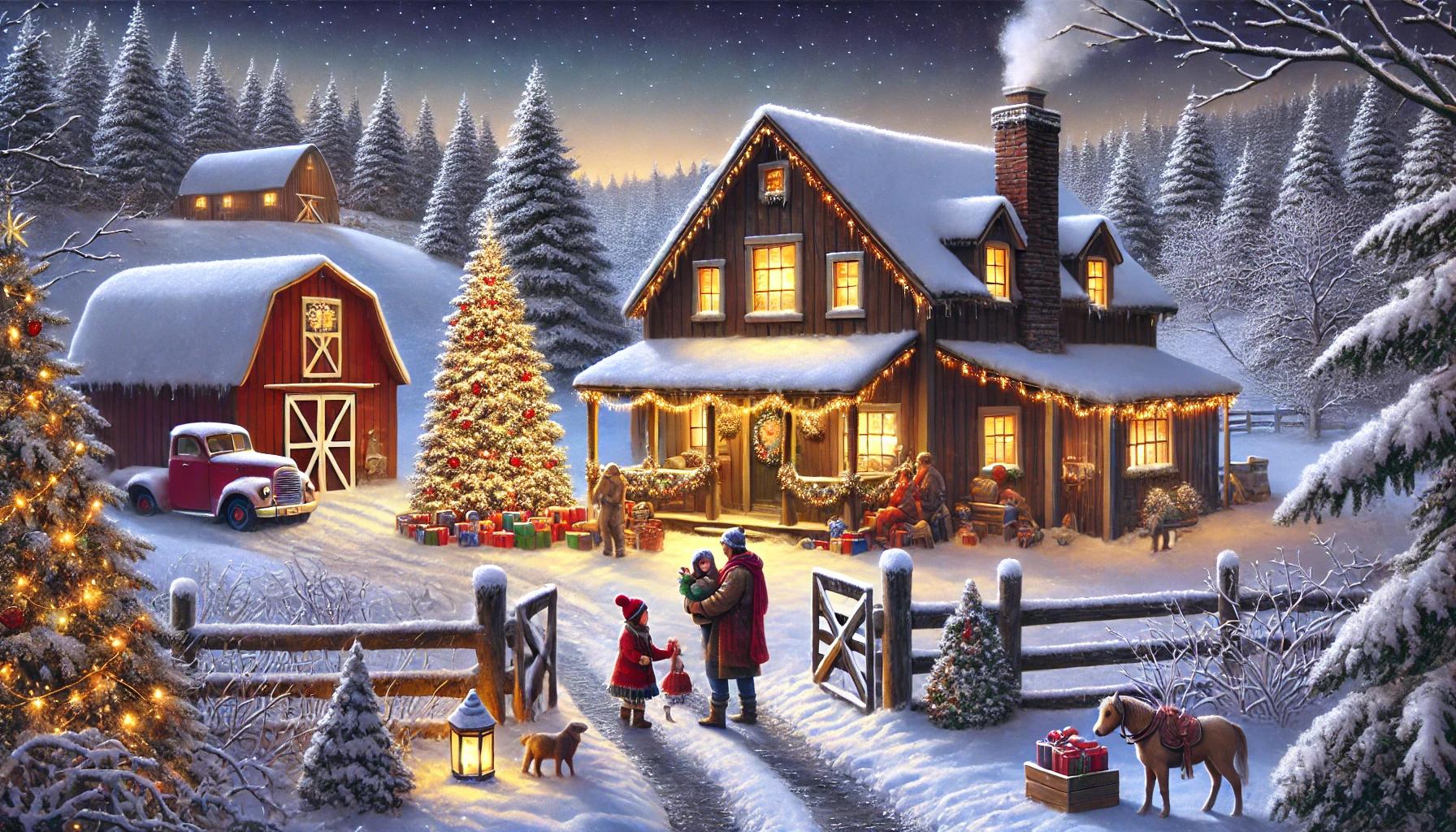 Peaceful Christmas Scene USA 2 - Etsy