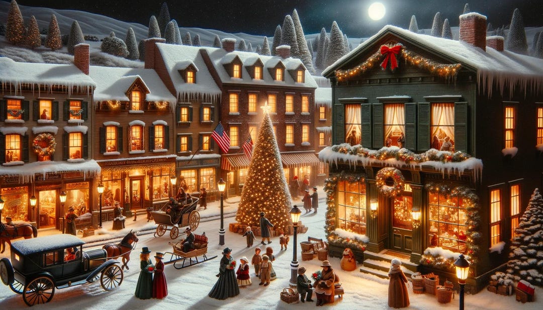 Peaceful Christmas Scene USA 6 - Etsy