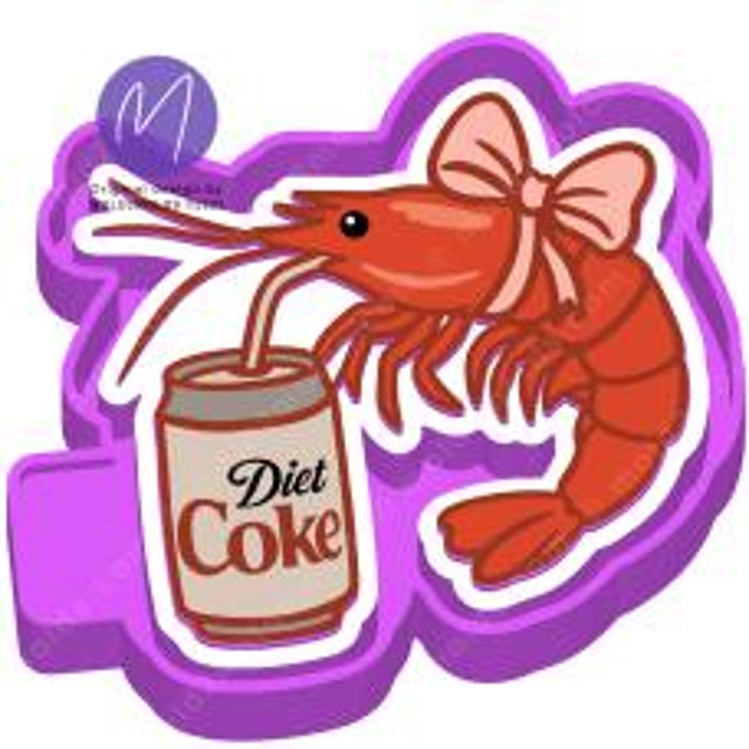 Shrimp With Coke Silicone Freshie Mold - Etsy