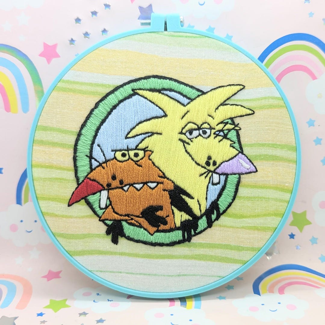 The Angry Beavers Hand Sewn Embroidery - Etsy