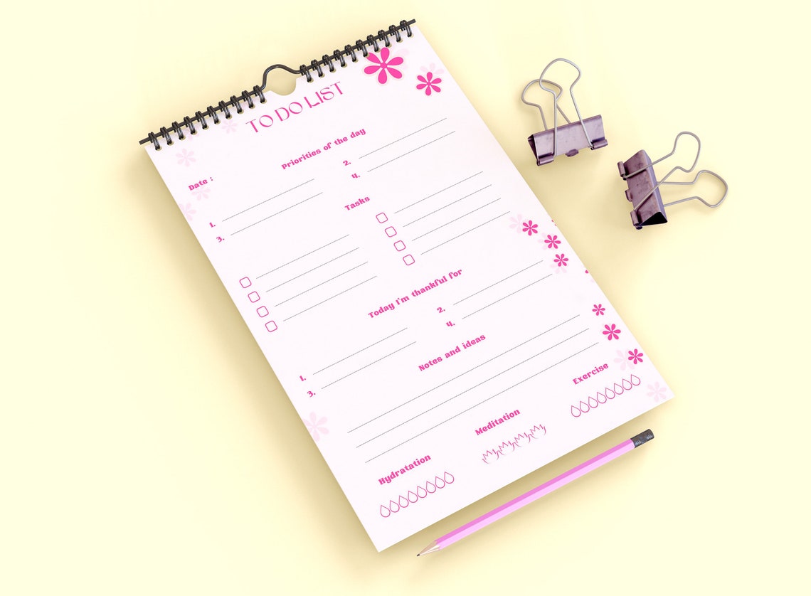 To Do List Girly Printable - Etsy