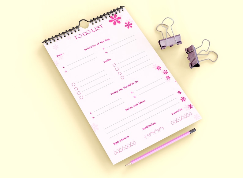 To Do List Girly Printable - Etsy