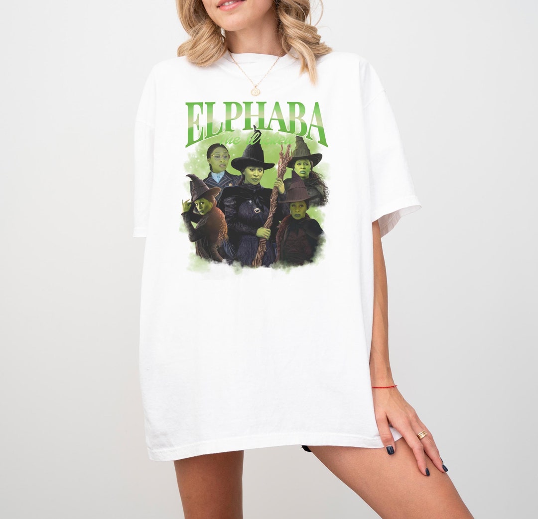 Wicked Green Elphaba Comfort Colors Shirt, Defy Gravity Broomstick ...