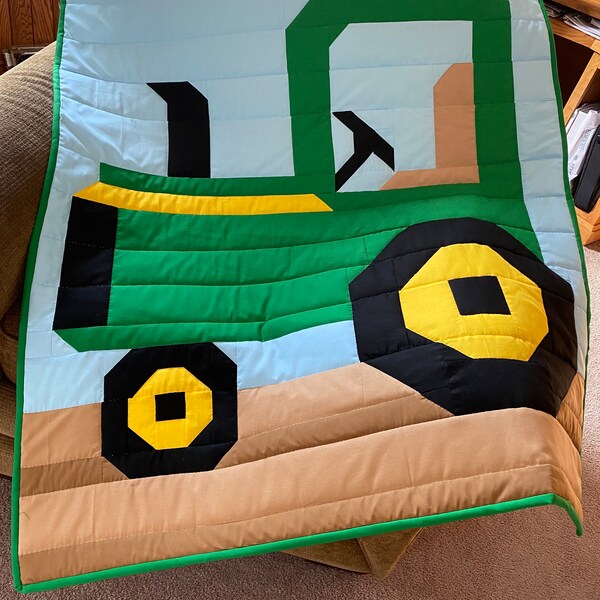 Tractor Quilt Pattern - Etsy