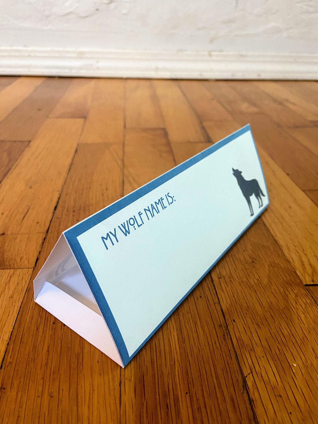 Place Cards for Wolf Game, Wolf Themed Birthday Party, Easy to Print ...