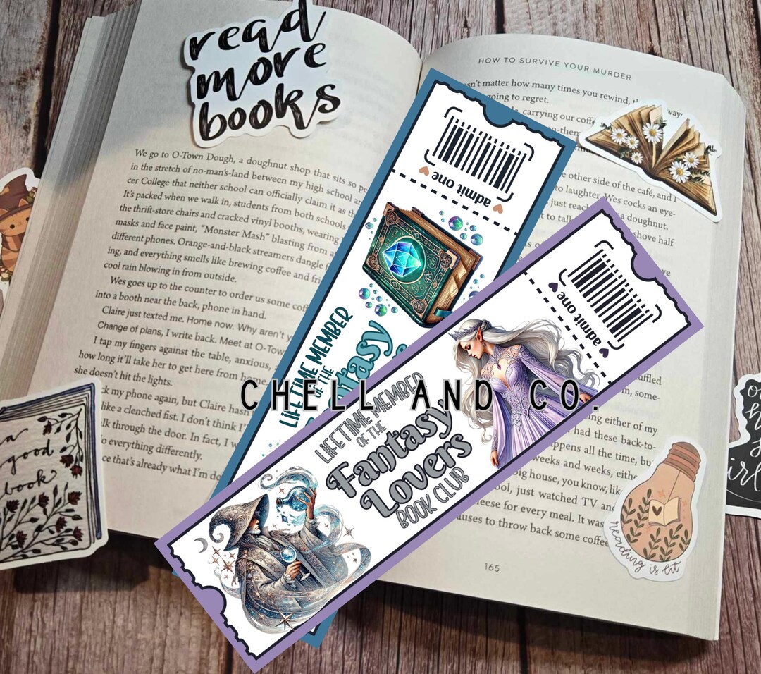 Fantasy Readers Bookmark - Fantasy Lovers Bookmark - Epic Fantasy ...