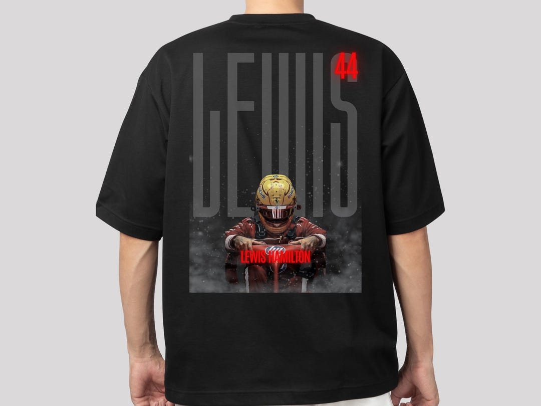 Lewis Hamilton Formula 1 T-shirt, Ferrari Racing Tee, Motorsport Gift ...