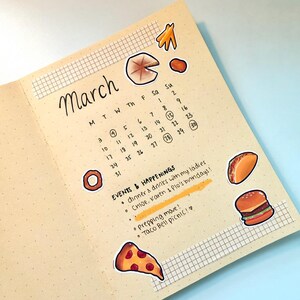 Fast Food Sticker Sheet | Matte Vinyl Weatherproof | Burger Pizza Tacos ...