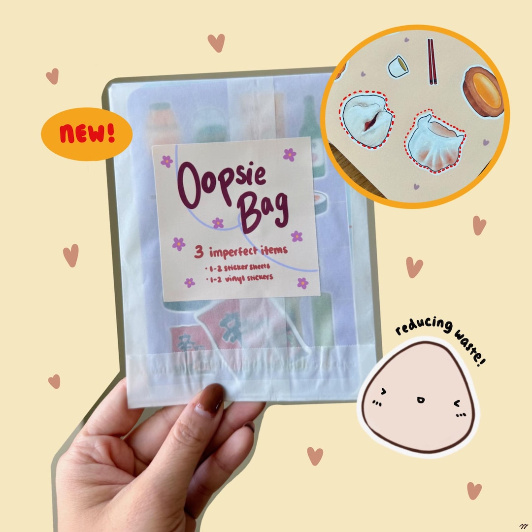 Oopsie Mystery Bag Stickers 3pcs | Matte Vinyl Weatherproof | Asian ...