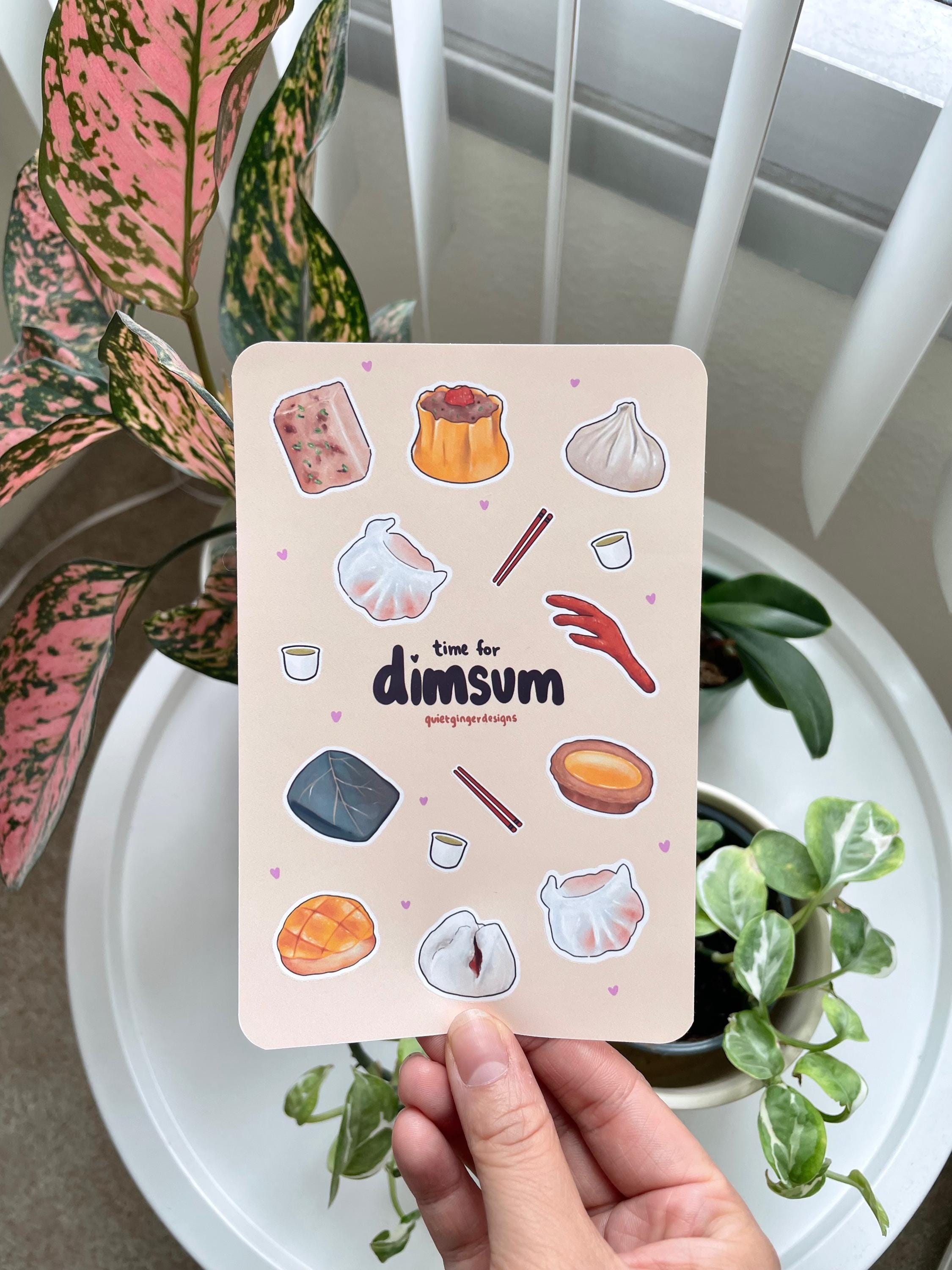 Dim Sum Sticker Sheet | Matte Vinyl Weatherproof | Asian Chinese Food ...