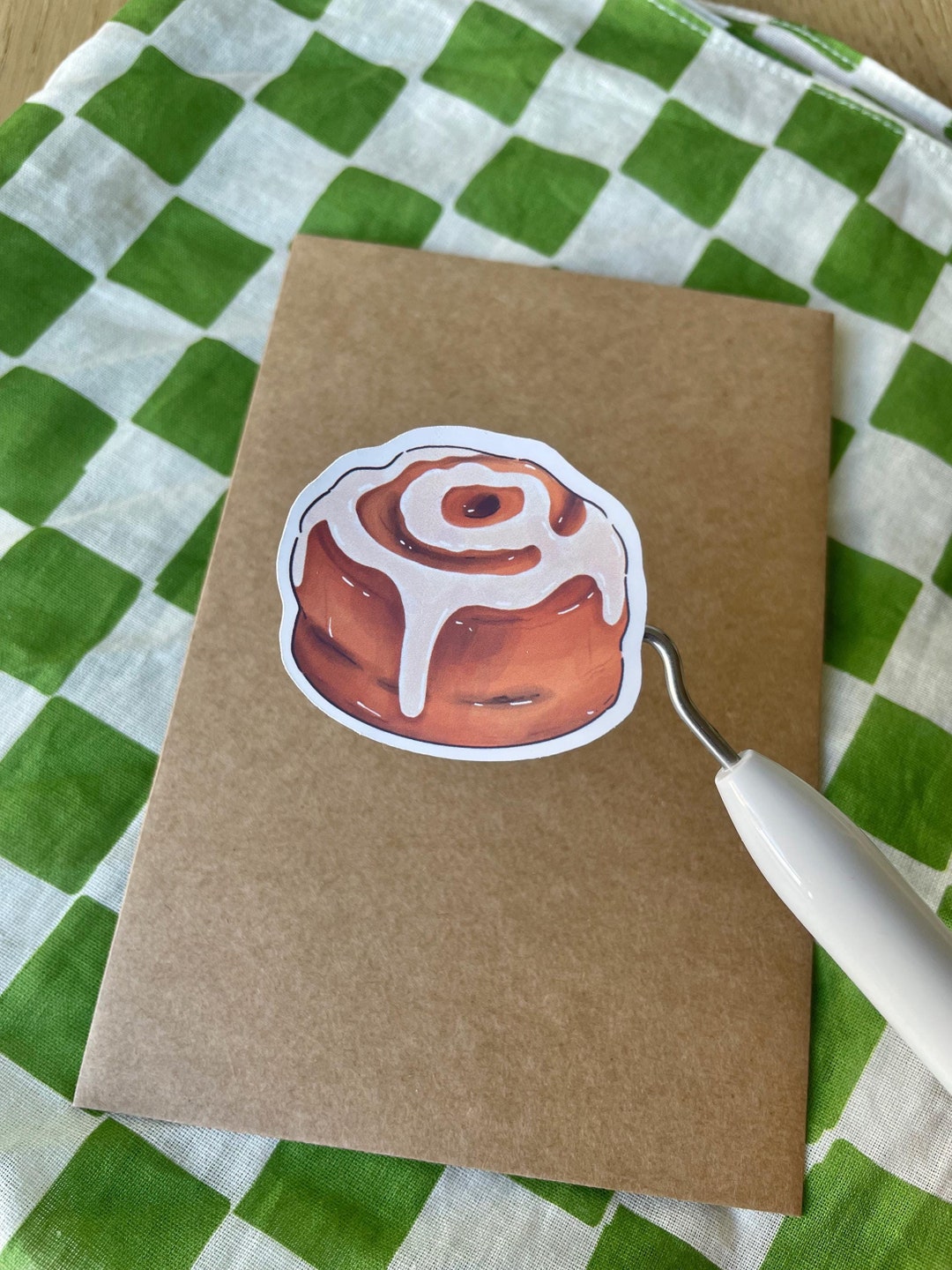 Cinnamon Roll Sticker: Matte Vinyl, Weatherproof, Bakery Dessert - Etsy