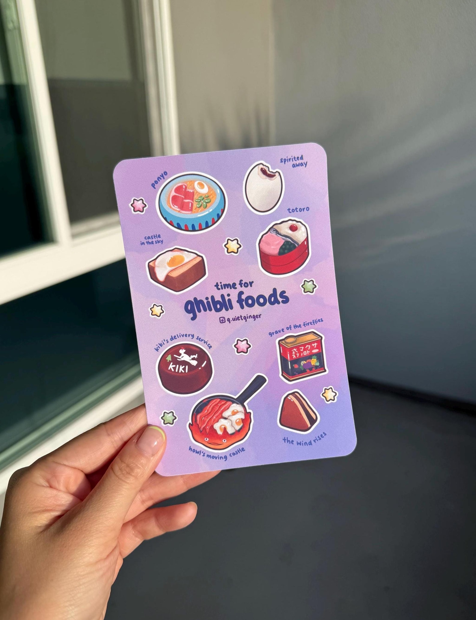 Ghibli Food Sticker Sheet | Matte Vinyl Weatherproof | Anime Japanese ...