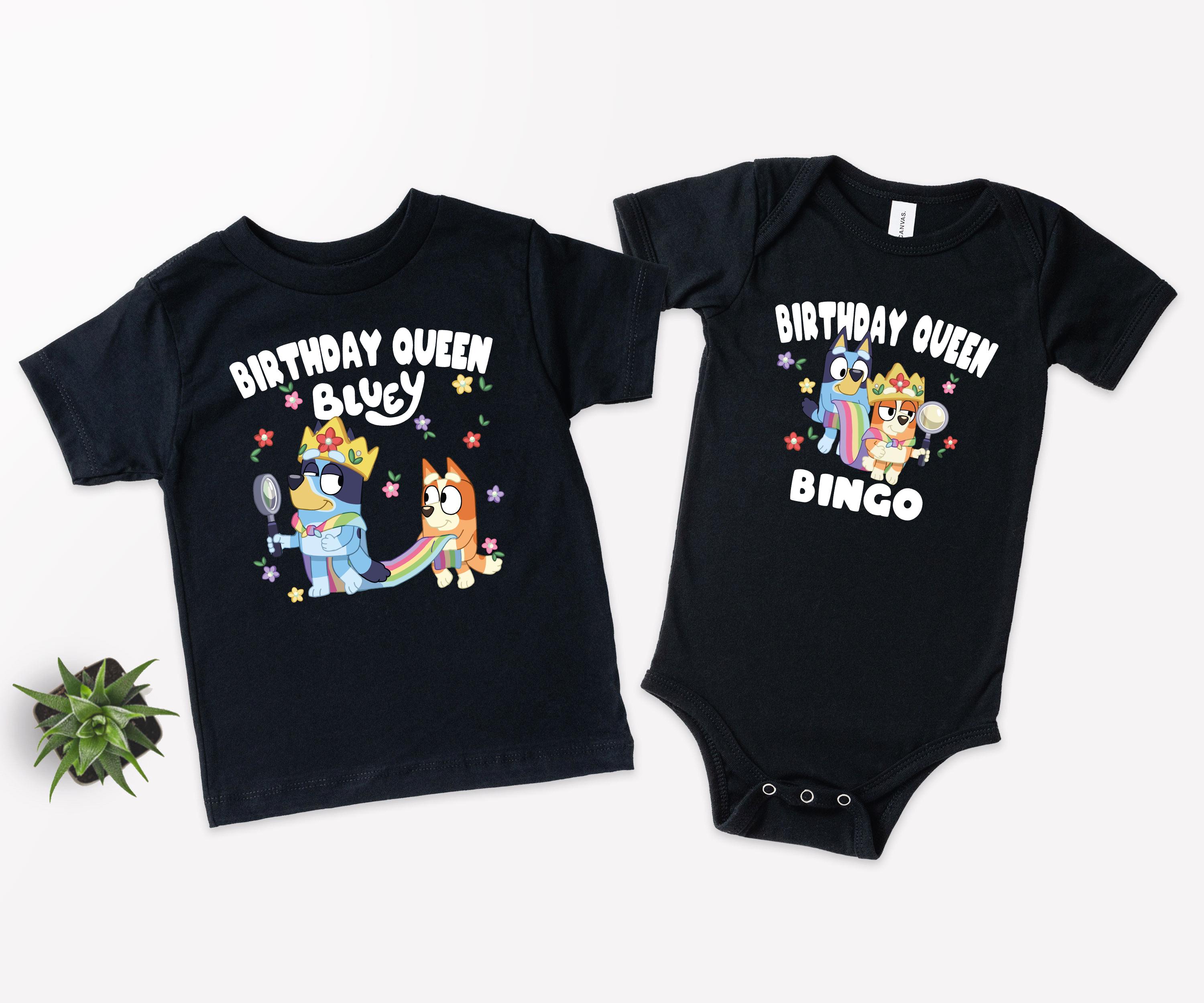 Birthday Queen Bluey, Bluey Family, Bıngo Birthday, Bluey Sublimation ...