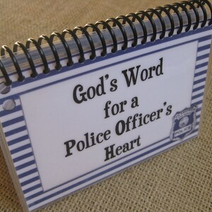 God's Word for a Police Officer's Heart, Spiral-bound, Laminated Bible ...