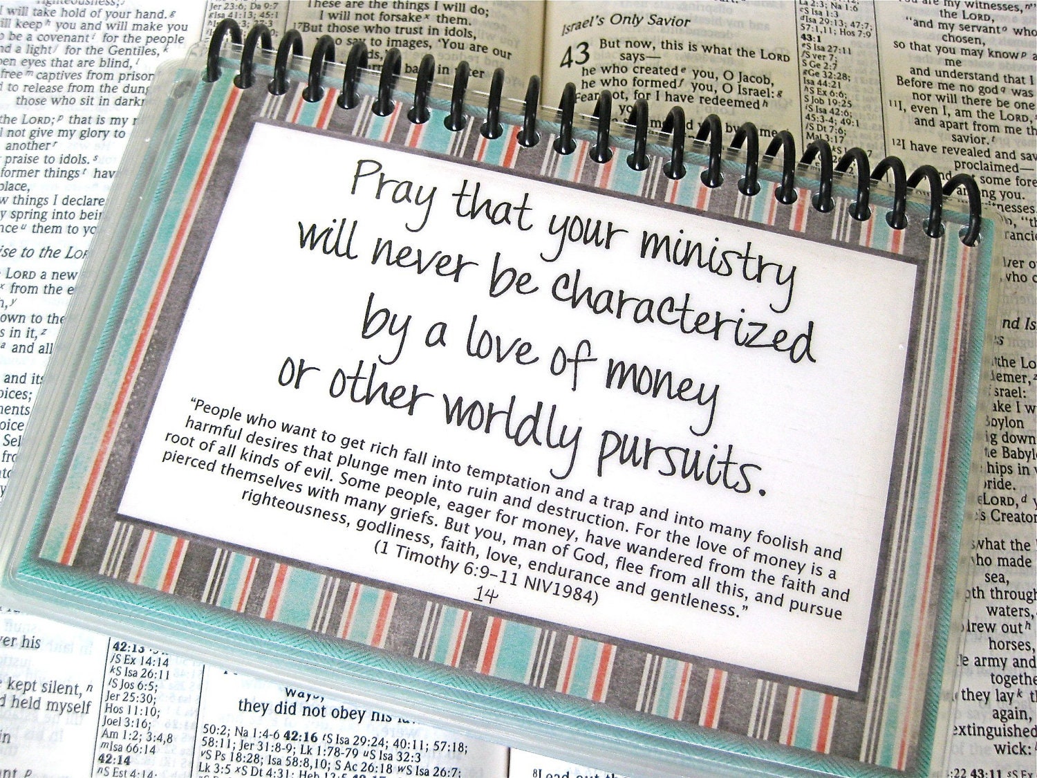 How to Pray for Your Ministry Laminated Prayer Cards | Etsy