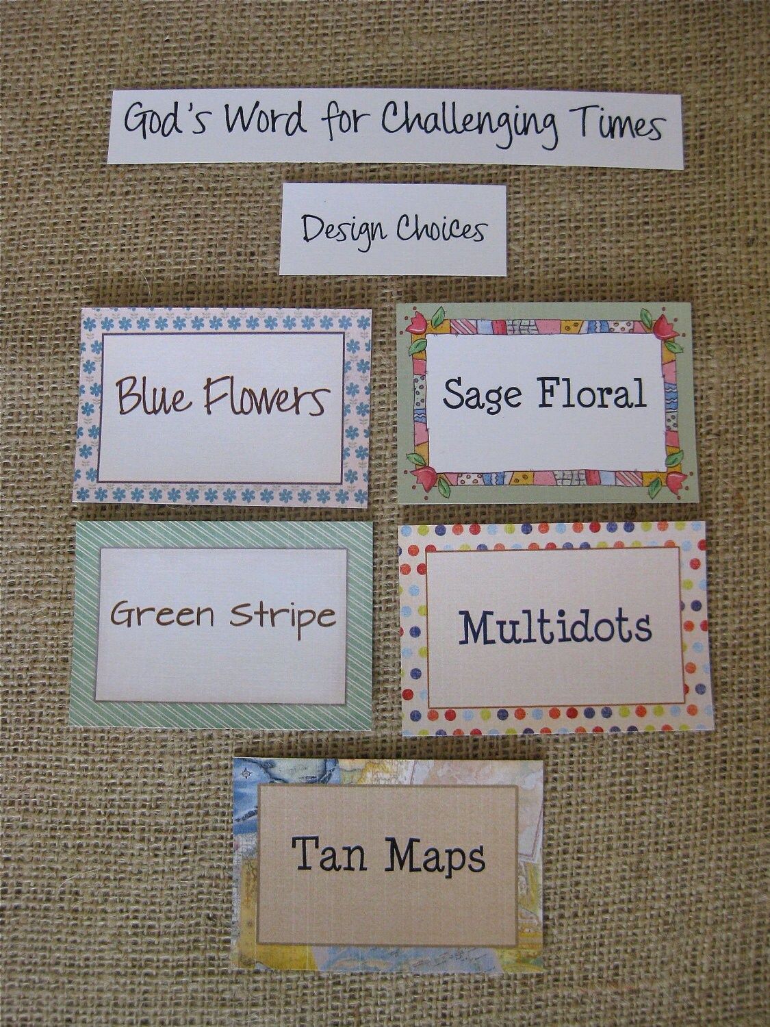 Laminated Bible Verse Cards God's Word for Challenging - Etsy