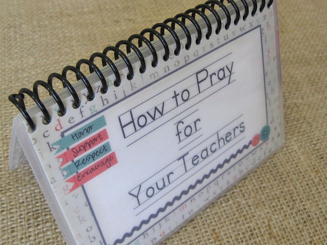 How to Pray for Your Teachers, Spiral-bound, Laminated Prayer Cards - Etsy