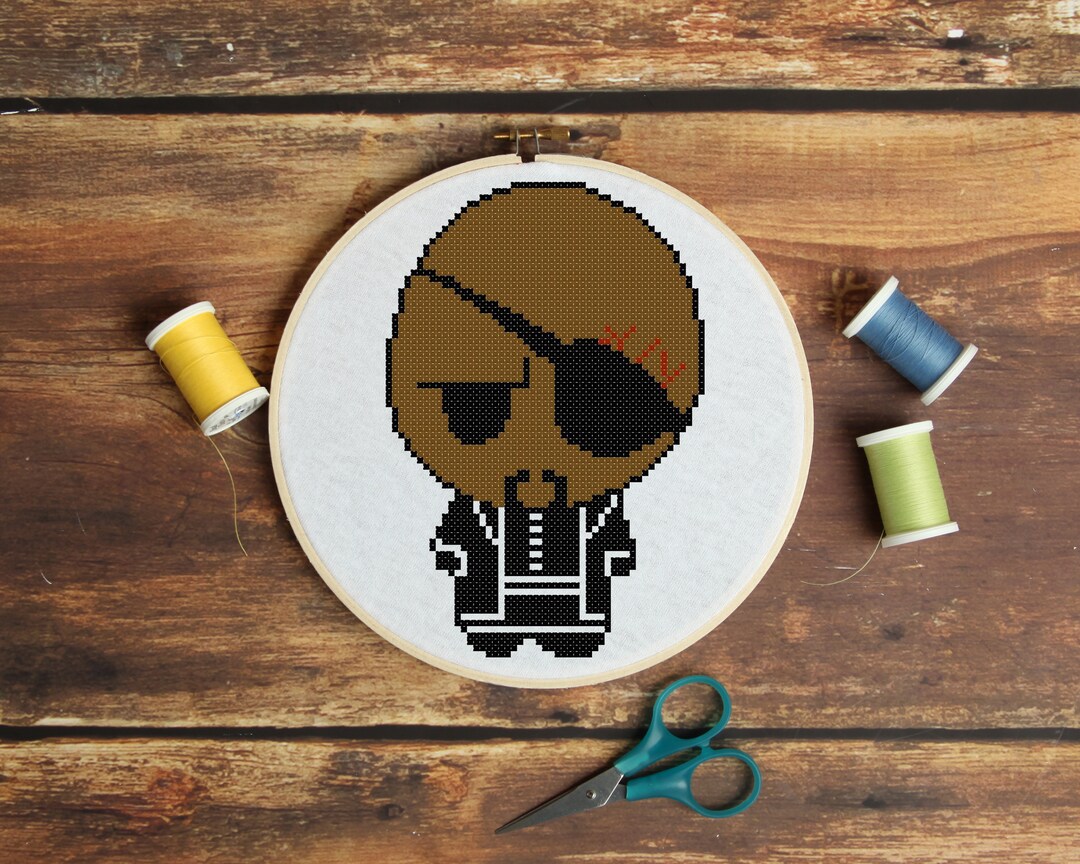 Nick Fury Weenie Cross Stitch Pattern Professional Pattern Designer and ...