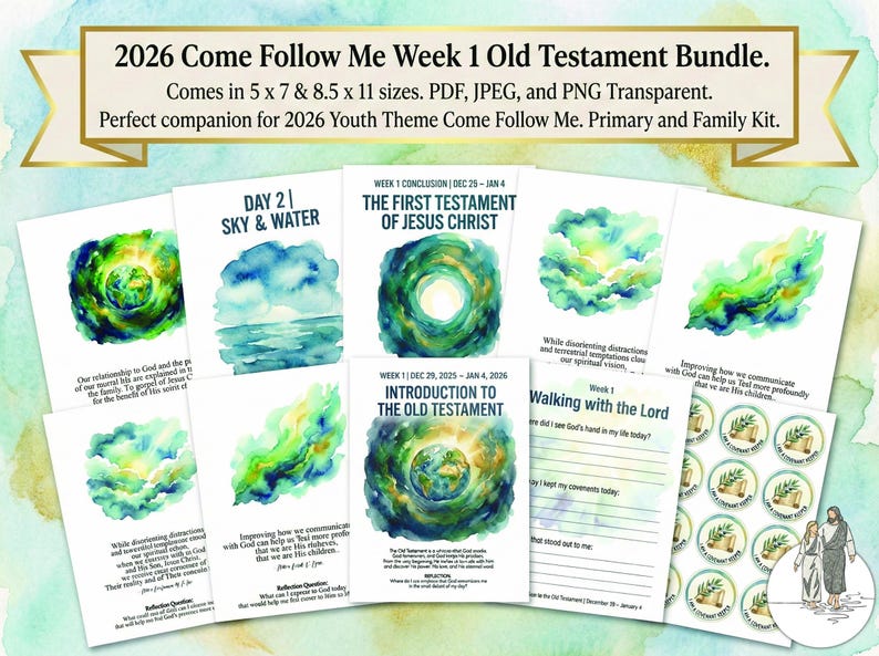Come Follow Me 2026 Old Testament Week 1 Introduction and Creation ...