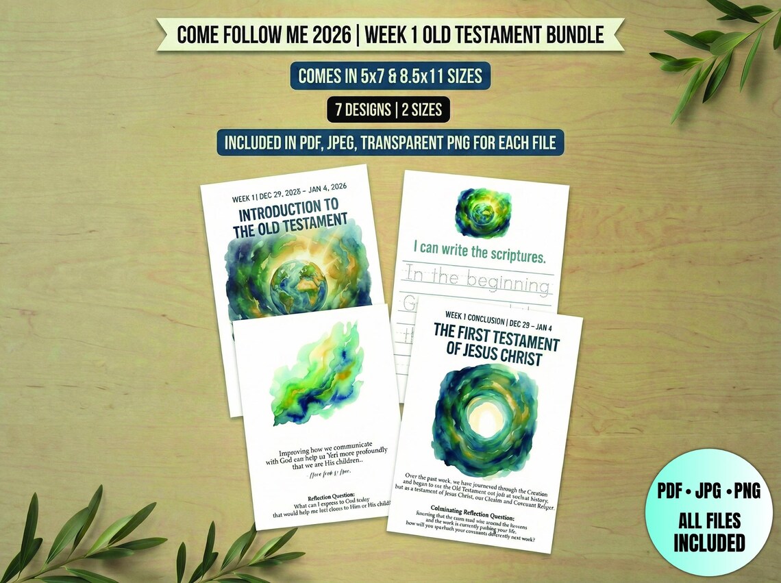 Come Follow Me 2026 Old Testament Week 1 Introduction and Creation ...