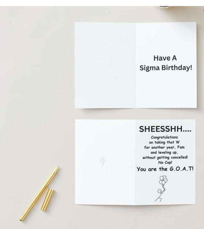 Gen Z Slang Happy Birthday! - Etsy