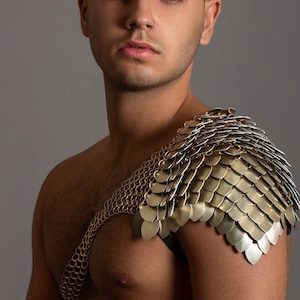 The Regent Ii-asymmetric Mens Unisex Shoulder Armor Asymmetrical ...