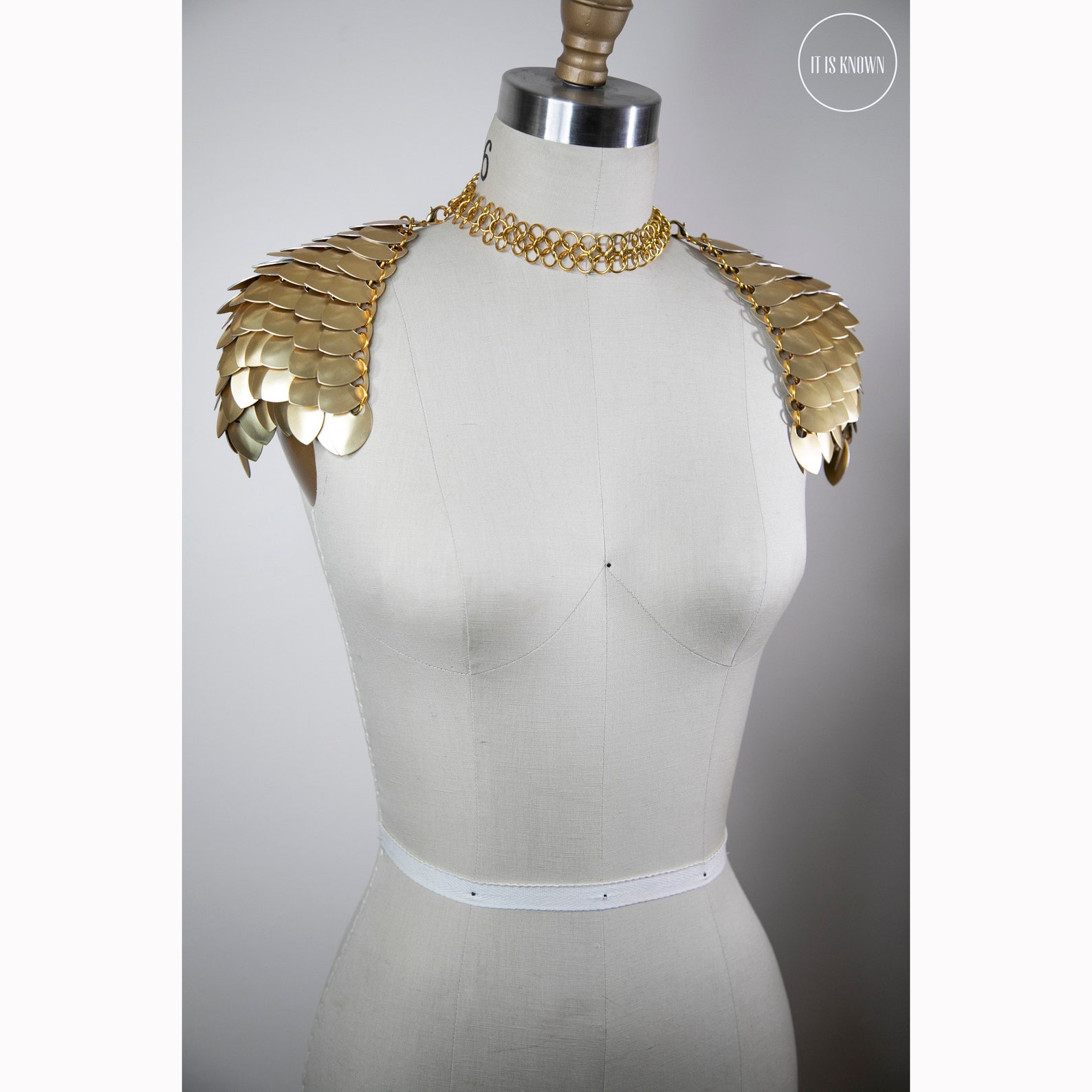 Of the North-black Scale Mail/scale Maille Pauldrons Spaulders Dragoons ...