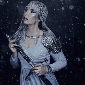 The Raven-feathers Scale Mail Chainmail Fantasy LARP Pauldrons ...