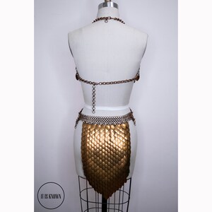 The Red Sonja 2 Pc Set: Scalemaille Armor Bikini Set-scale Mail Halter ...