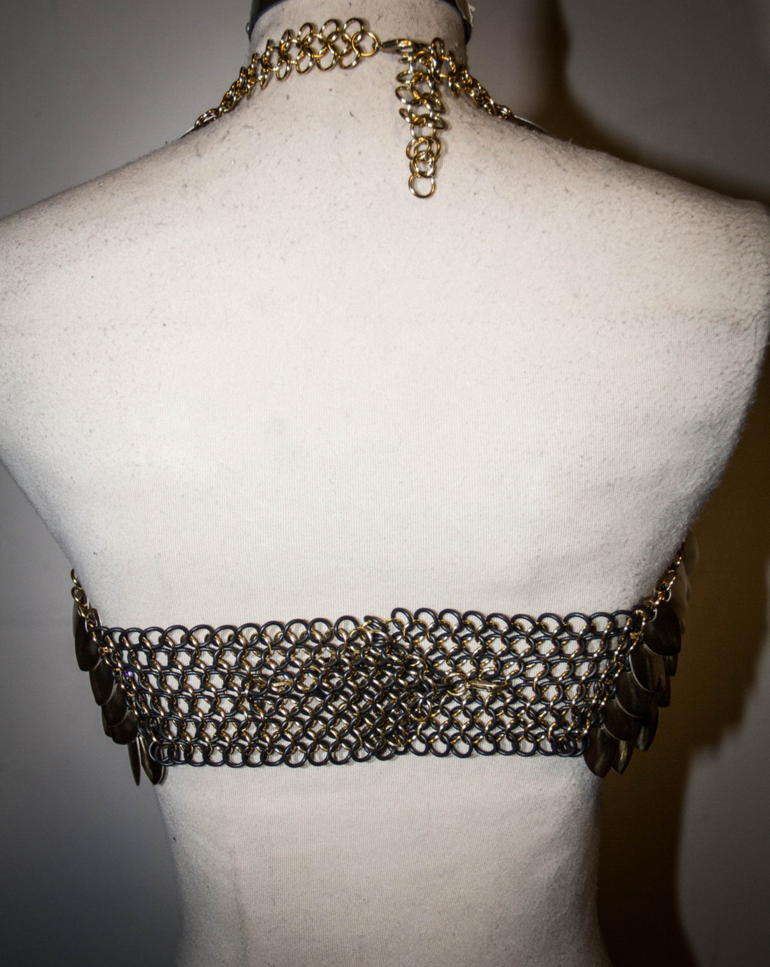 The Queen Bra-deluxe Scale Maille Chainmail Halter Bra Bikini Top Armor ...