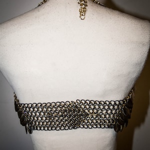The Queen Bra-deluxe Scale Maille Chainmail Halter Bra Bikini Top Armor ...