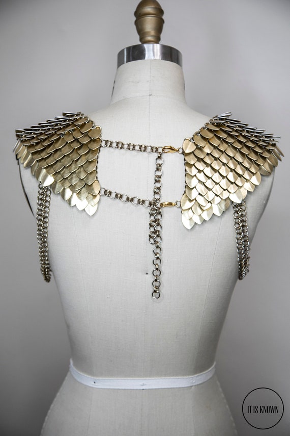 The Keeper-Scalemaille Armor V-neck Mantle (Made to Order) — It Is Known