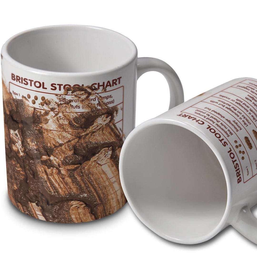 Bristol Stool Chart Mug - Dirty Poo Effect - Great Gift for Doctor ...