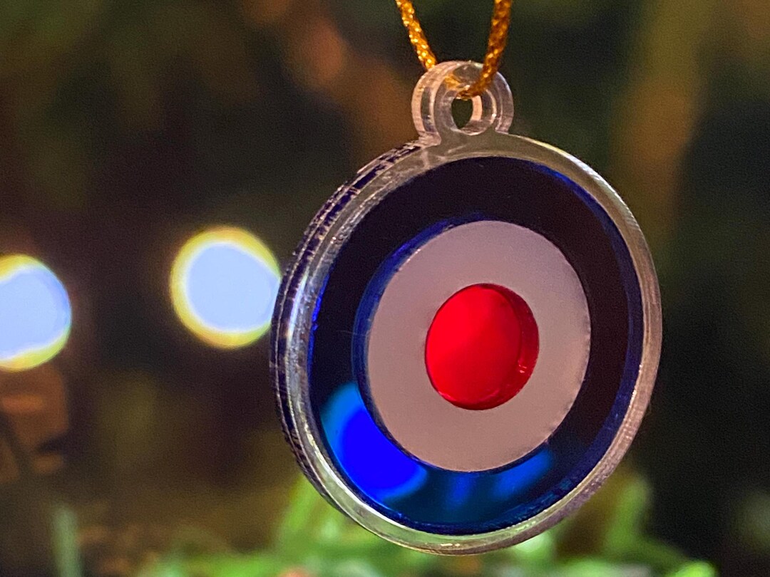 RAF / Archery Bullseye / Mod Roundel Christmas Tree Decoration Baubles ...