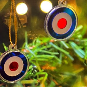 RAF / Archery Bullseye / Mod Roundel Christmas Tree Decoration Baubles ...