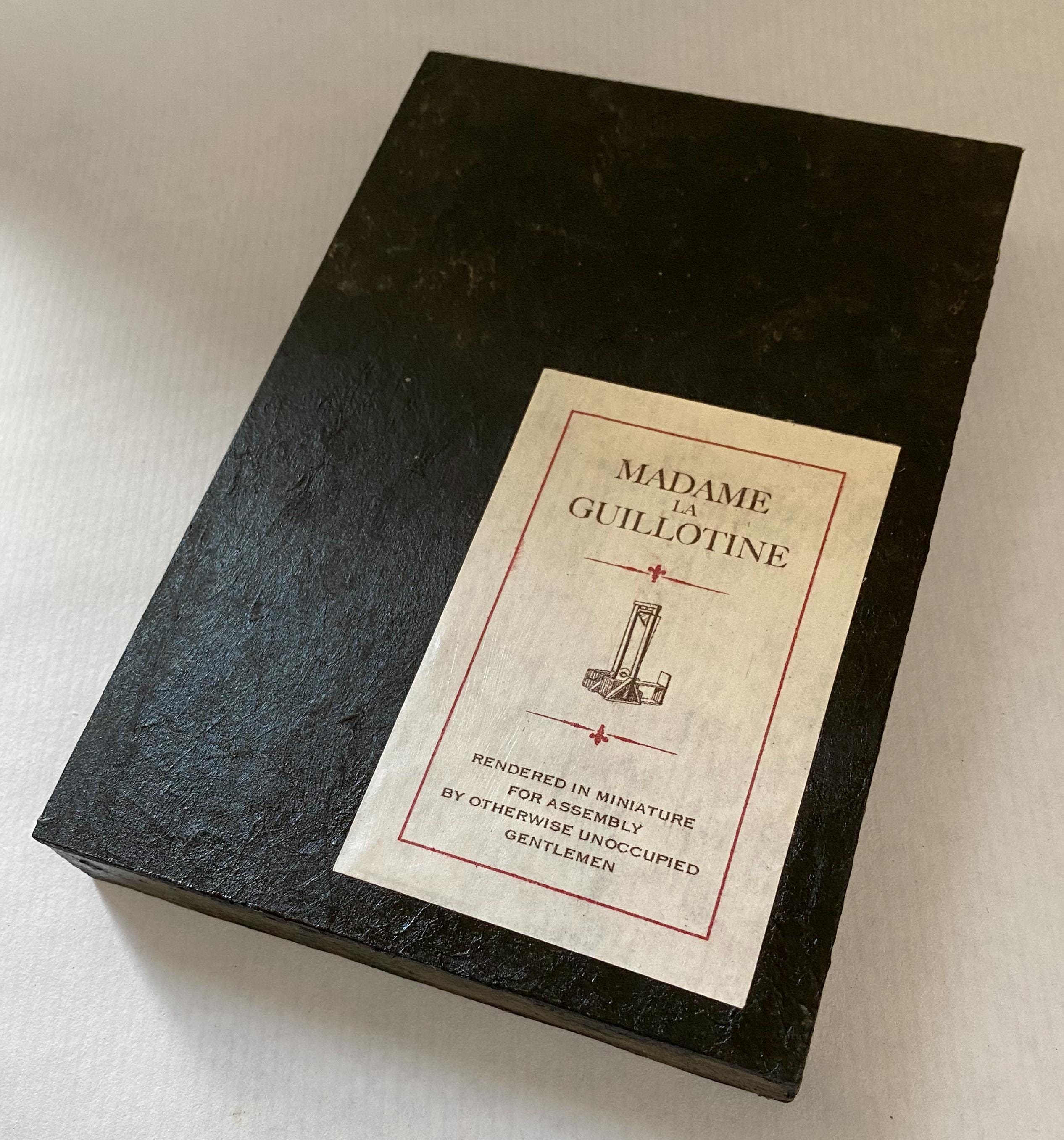 Guillotine Model - Wood & Acrylic - Build at Your Desk Kit. Retro Box ...