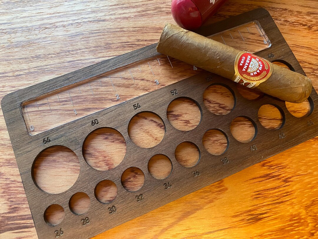 Cigar Ring Gauge Guide / Measuring Tool. Determine Width and Length of ...