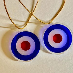 RAF / Archery Bullseye / Mod Roundel Christmas Tree Decoration Baubles ...